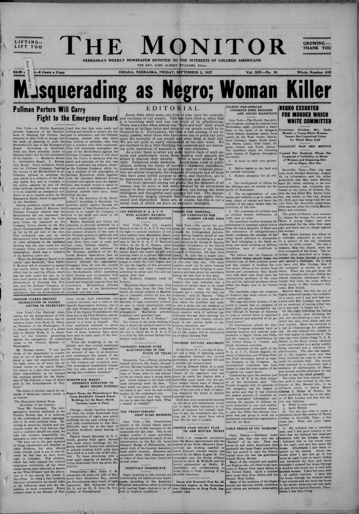 Newspaper Report on the Fourth Pan-African Congress Meeting in 1927 ...