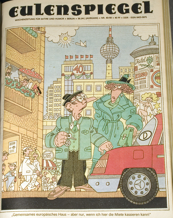 German Unification Political Cartoon
